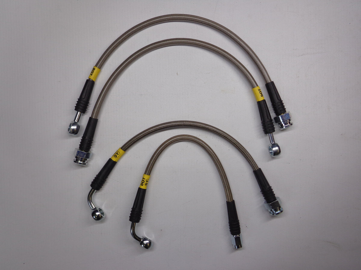 Brake Lines Braided Stainless Steel Stoptech Aftermarket New 1990-2005 ...
