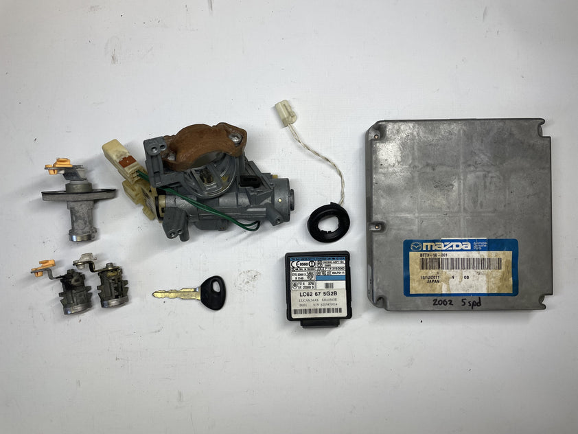 Ignition, Immobilizer, ECU, and Key Set Factory Used 2002 NB Mazda Mia ...
