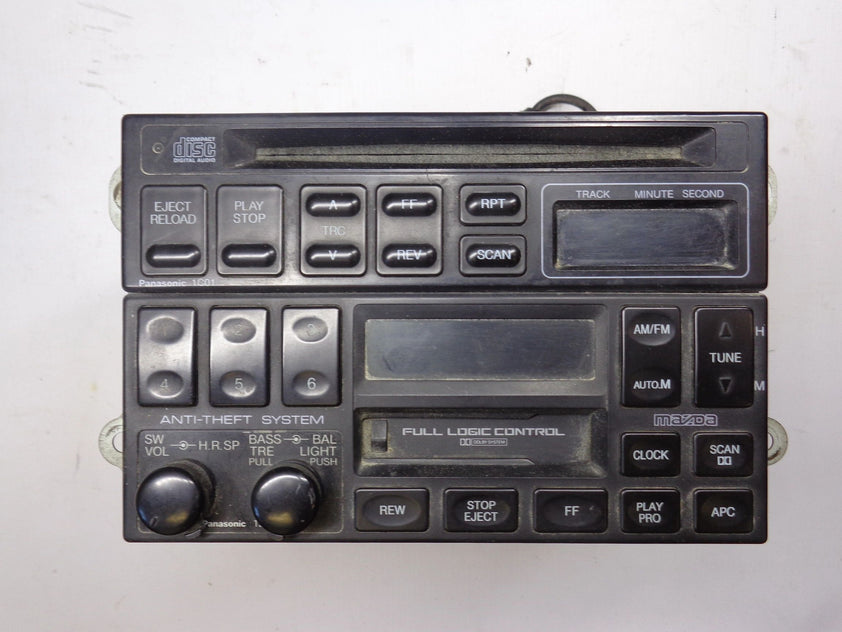 Radio Cassette and CD Player Combo Factory Used for 1990-1997 NA Mazda ...
